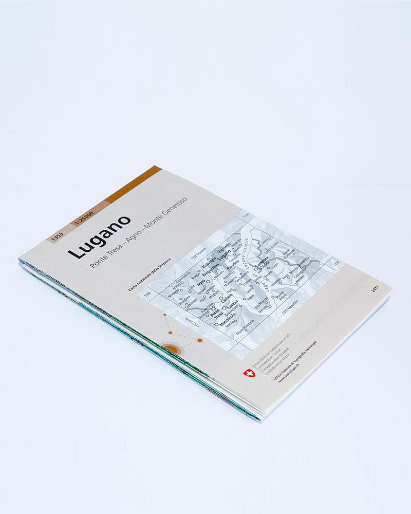 Cartina Nazionale Svizzera - Lugano – Lugano Region